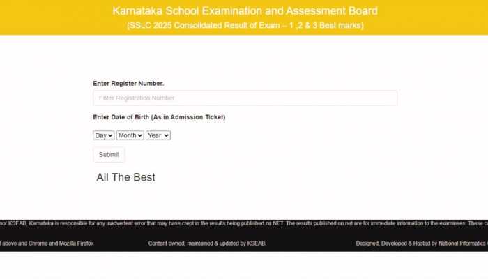 KSEAB SSLC Exam 3 Result 2025 OUT At karresults.nic.in- Check Direct ...