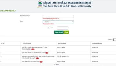 TNMGRU Result 2025 Released For UG, PG Courses At tnmgrmu.ac.in- Direct ...