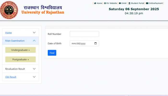 UNIRAJ Result 2025: Rajasthan University B.Ed Par 1, 2 Results OUT At result.uniraj.ac.in- Check ...