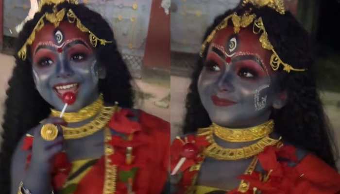 Viral Sensation: This Little Girl's Innocent Portrayal Of Maa Kali Is ...