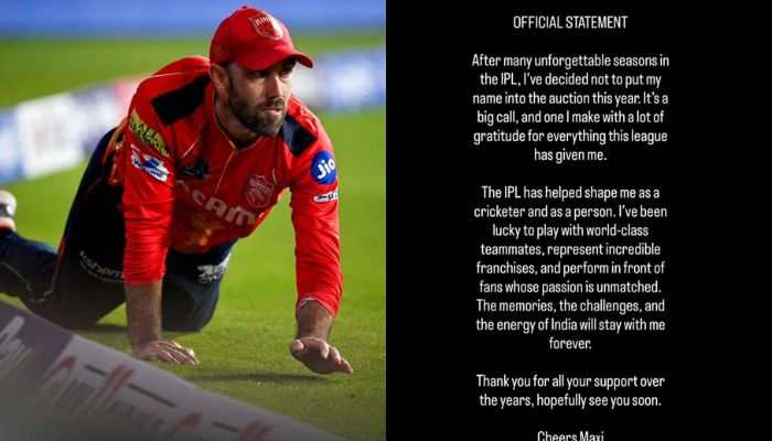 Why Glenn Maxwell Pulled Out Of IPL 2026? Australian Star Gives Hint In ...