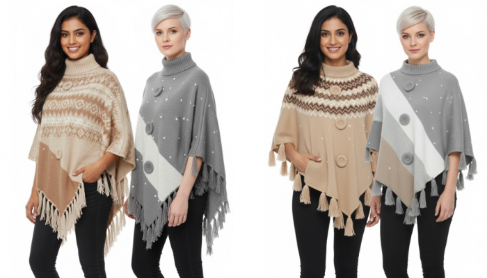 Elegant Women’s Winter Ponchos That Blend Warmth, Style, and Everyday ...