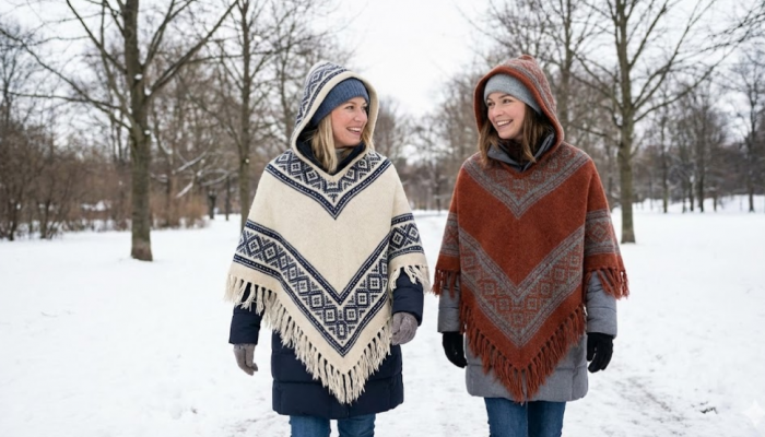 Winter Ponchos for Women That Feel Cozy and Look Elegant | Apparel News ...