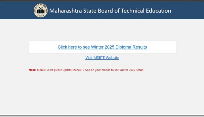 MSBTE Winter Semester Result 2025 OUT: Check How To Download Scorecard ...
