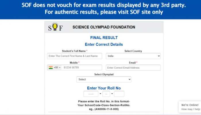 SOF NSO Result 2026 OUT At results.sofworld.org- Check Direct Link Here ...