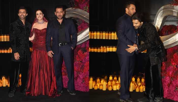 Salman Khan Turns Heads At Nupur Sanon-Stebin Ben Reception; Mouni Roy ...