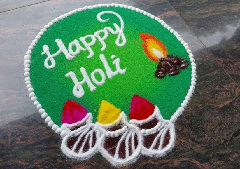 Holi Decoration Rangoli Designs 2025: Beautiful And Trendy Rangoli ...